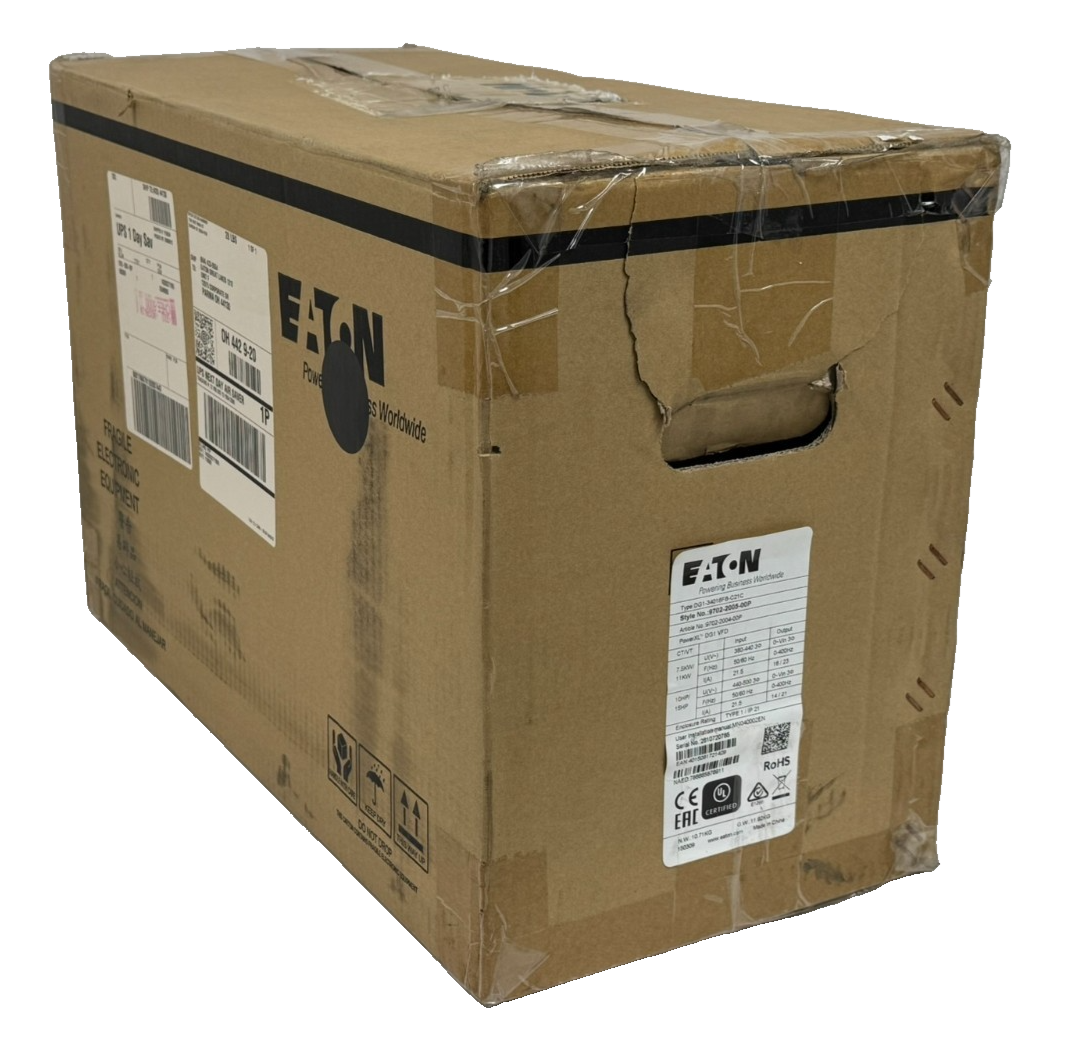 NEW EATON DG1-34016FB-C21C POWERXL DG1 VFD 9702-2005-00P 10HP 9702-2004 ...