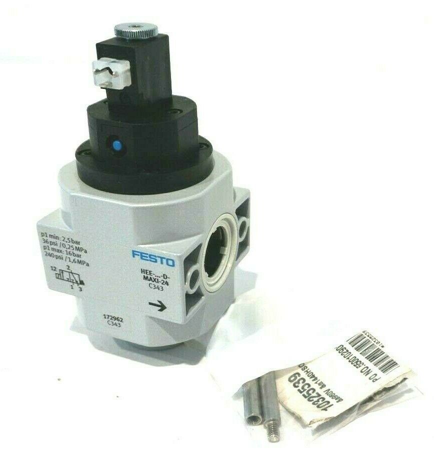 NEW FESTO HEE-D-MAXI-24 SOFT START VALVE 172962 HEEDMAXI24 - SB ...