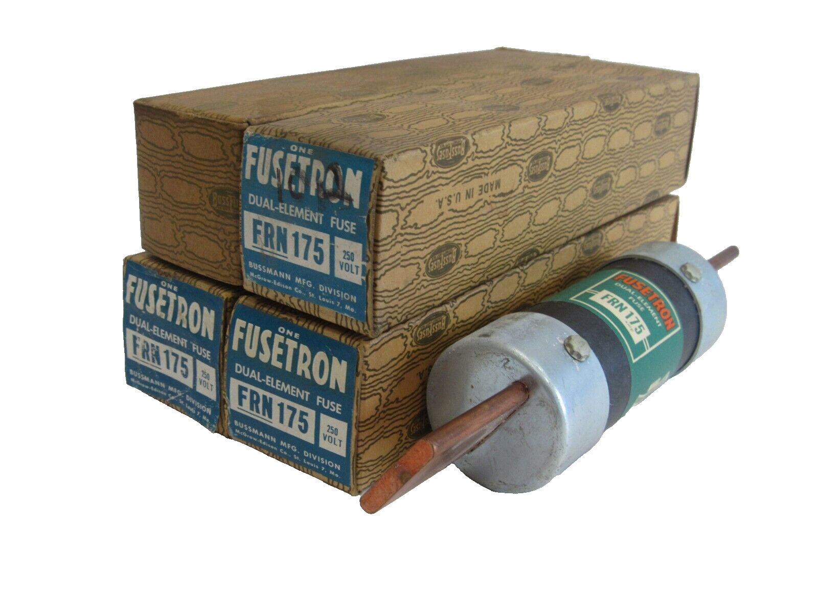 NEW FUSETRON DUAL ELEMENT FUSE FRN175 LOT OF 4 - SB Industrial Supply, Inc.