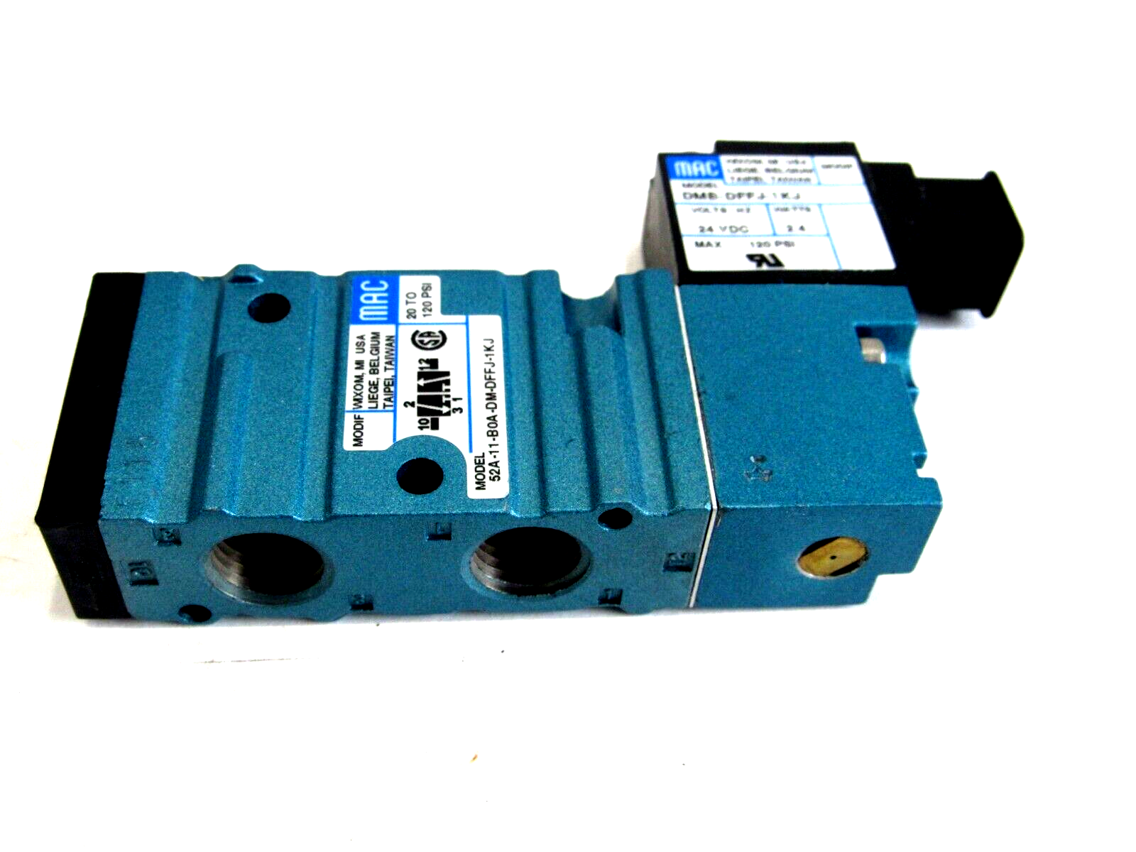 NEW MAC VALVES 52A-11-BOA-DM-DFFJ-1KJ SOLENOID VALVE 52A11B0ADMDFFJ1KJ ...