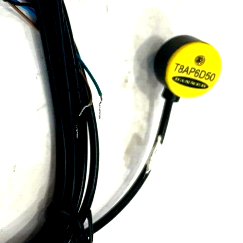 NEW BANNER ENGINEERING T8AP6D50 PNP LIGHT OPERATE CABLE 66659 - SB ...