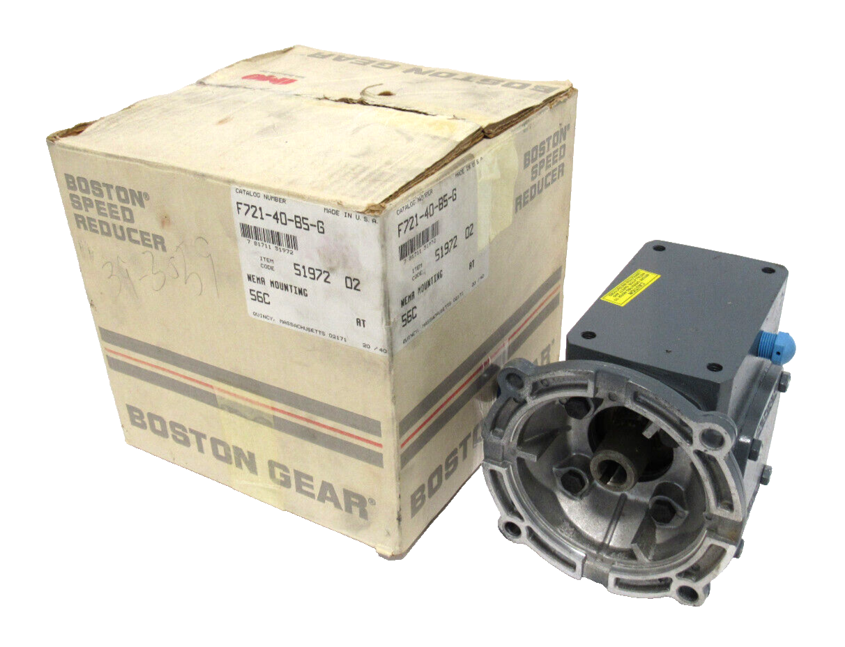 NEW BOSTON GEAR F721-40-B5-G GEAR REDUCER 40:1 F72140B5G - SB ...