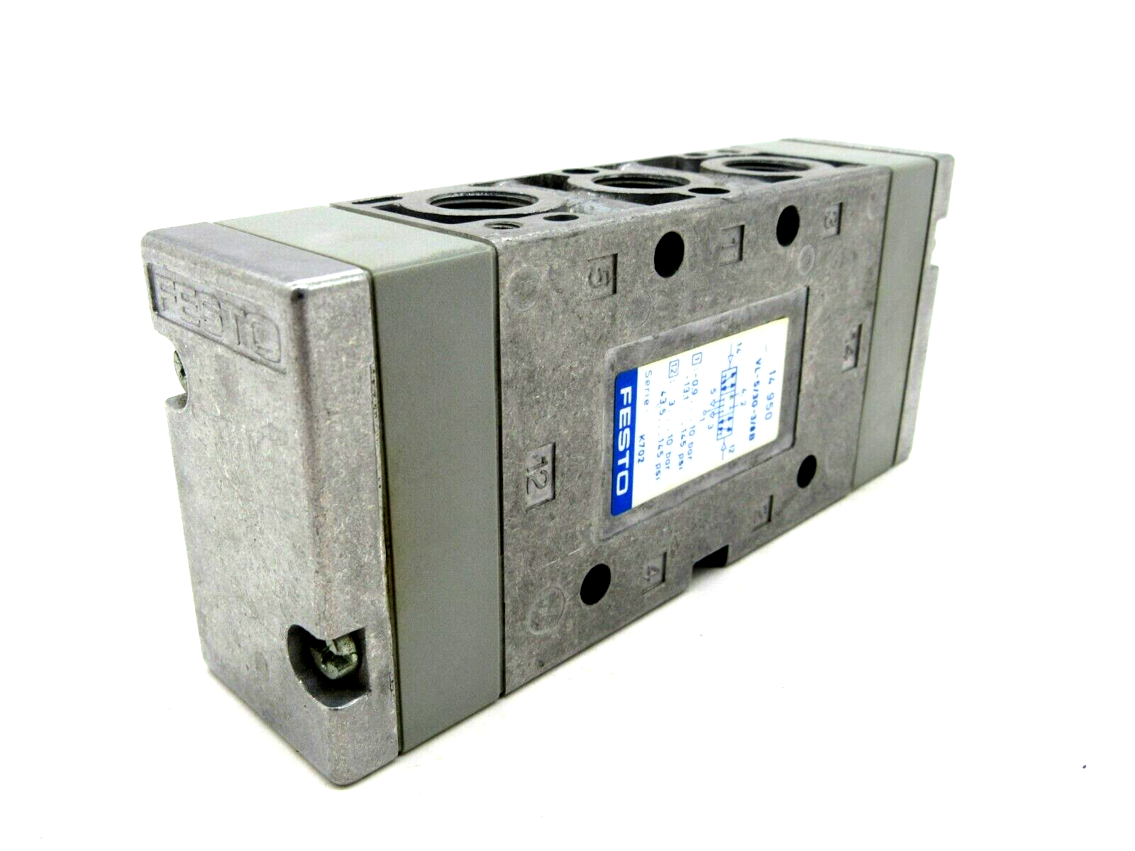 NEW FESTO VL-5/3G-3/8-B PNEUMATIC VALVE VL53G38B - SB Industrial Supply ...