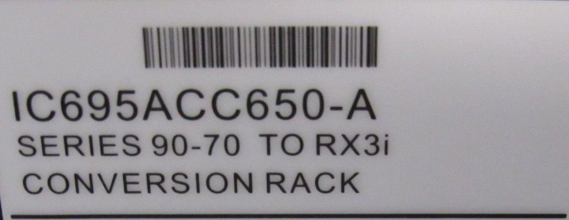 NEW GE FANUC IC695ACC650-A CONVERSION RACK SERIES 90-70 TO RX3I ...