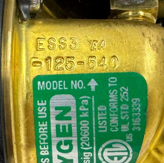 NEW VICTOR ESS3-125-540 OXYGEN REGULATOR 0781-5100 - SB Industrial Supply, Inc.