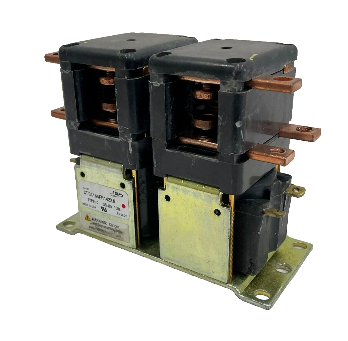 USED FSIP IC4482 CTTA154FR142XN CONTACTOR TYPE C 36/48V 100A - SB ...