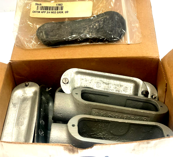 NEW APPLETON ELECTRIC LB75M 3/4" CONDUIT OUTLET BODIES - SB Industrial ...