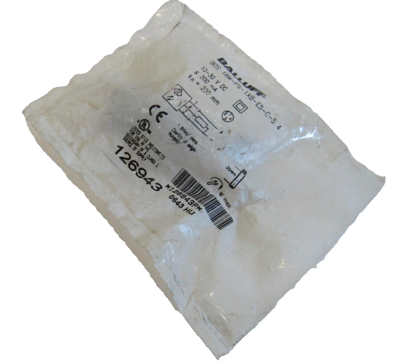 NEW BALLUFF BOS-18M-PS-1XB-E5-C-S4 SENSOR BOS18MPS1XBE5CS4 - SB ...