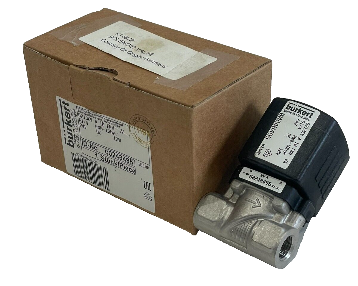 NEW BURKERT 6213EV A 10 FKM SOLENOID VALVE 00248495 6213EVA10FKM - SB ...