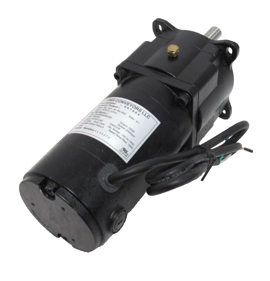NEW FMH CONVEYORS DS-6055SGN-KO GEARMOTOR 5:1 180VDC 5/8" DIA. 00703 ...