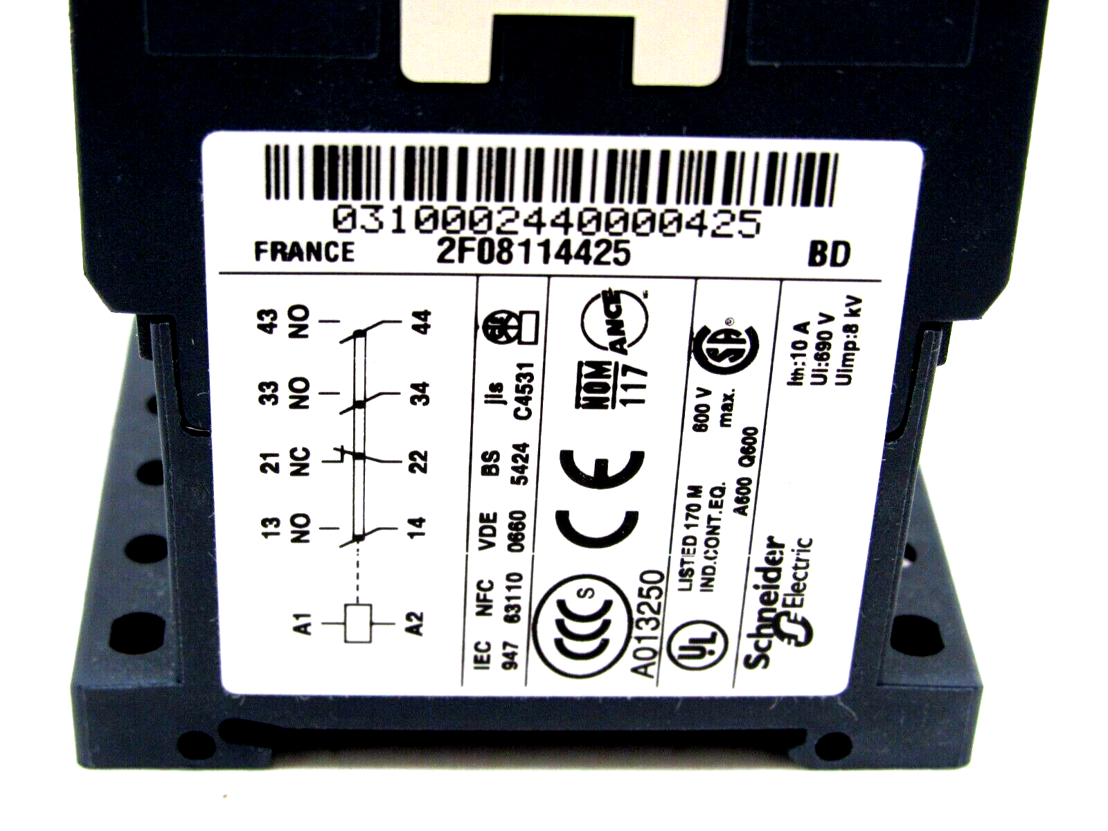 NEW SCHNEIDER ELECTRIC / TELEMECANIQUE CA3KN31BD CONTROL RELAY - SB ...