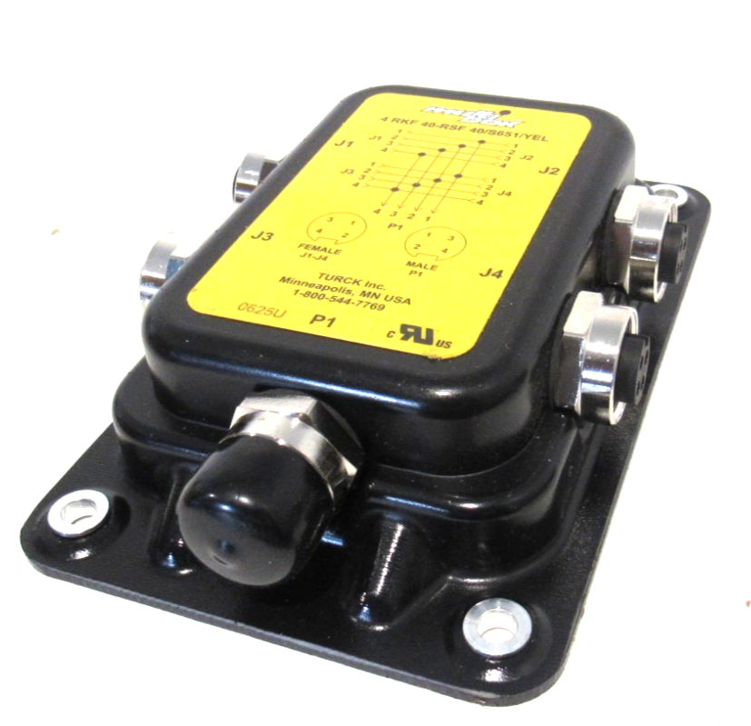 NEW TURCK 4 RKF 40-RSF 40/S651/YEL JUNCTION BOX - SB Industrial Supply ...