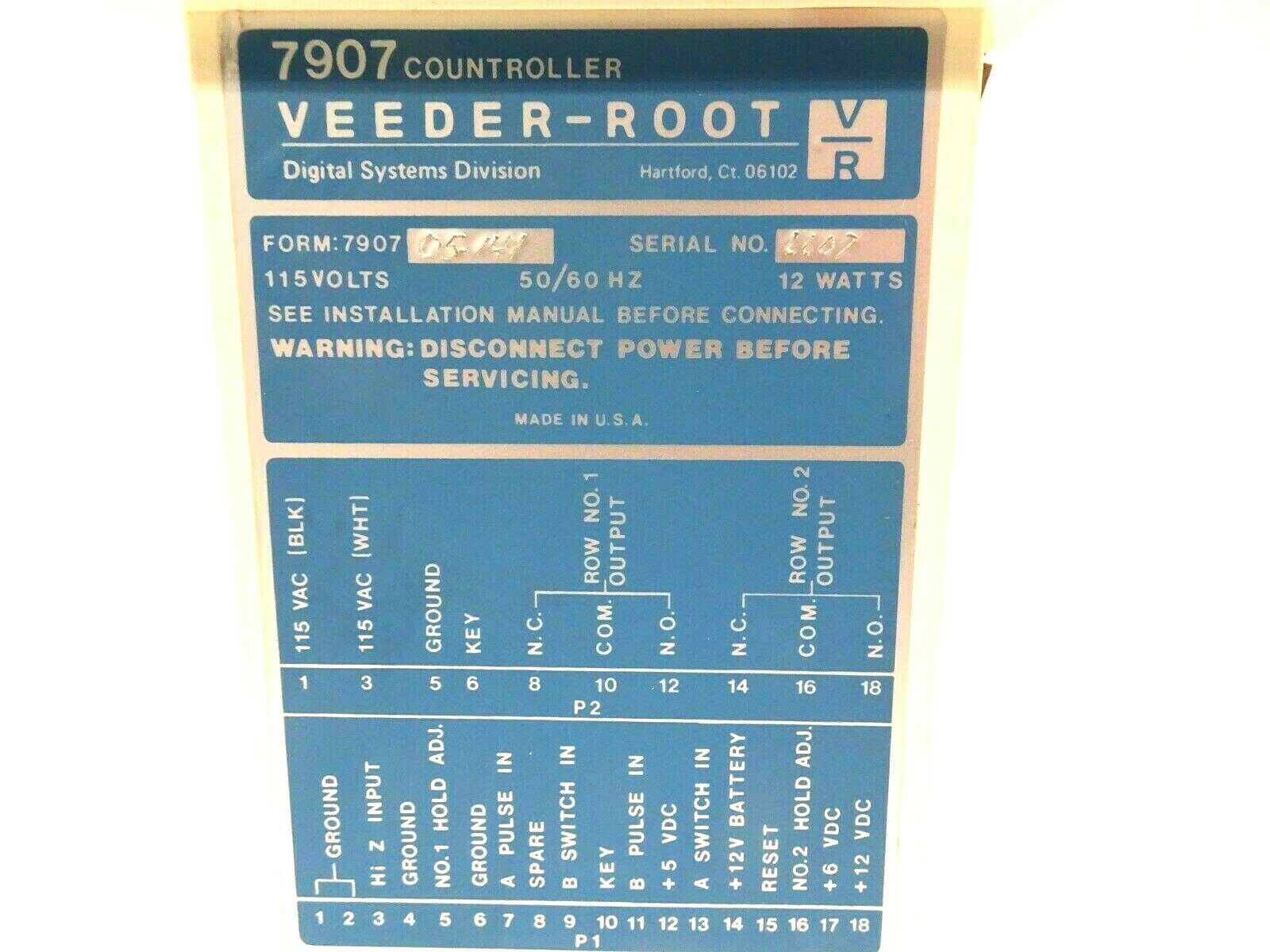 NEW VEEDER ROOT 7907 05-141 COUNTROLLER 790705141 - SB Industrial ...