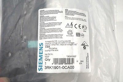 3 NEW SIEMENS 3RK1901-0CA00 MOUNTING PLATE 3RK19010CA00 - SB Industrial ...
