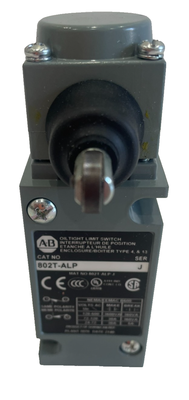ALLEN BRADLEY 802T-ALP LIMIT SWITCH SER.J 802TALP - SB Industrial ...
