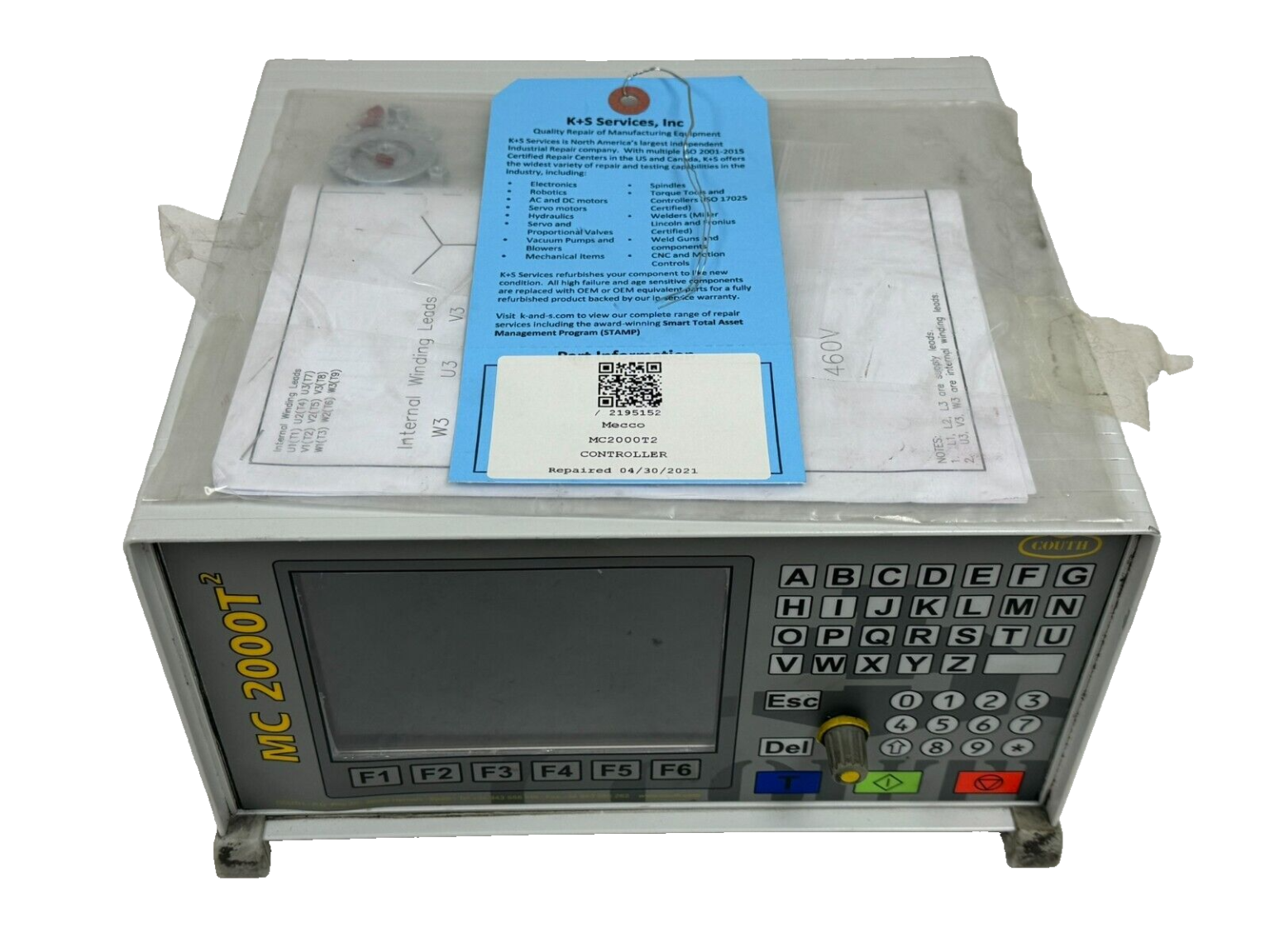 COUTH MC 2000T² MARKING AND TRACEABILITY CONTROLLER MC-2000-T2 ...