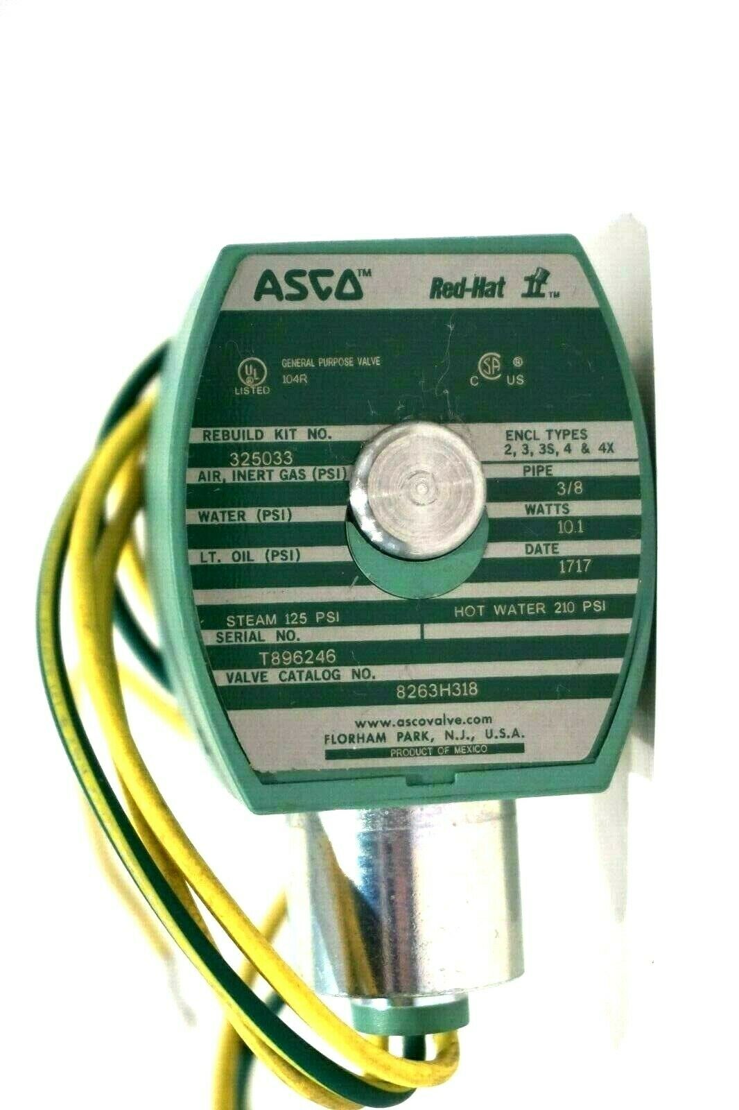 NEW ASCO 8263H318 SOLENOID VALVE - SB Industrial Supply, Inc.