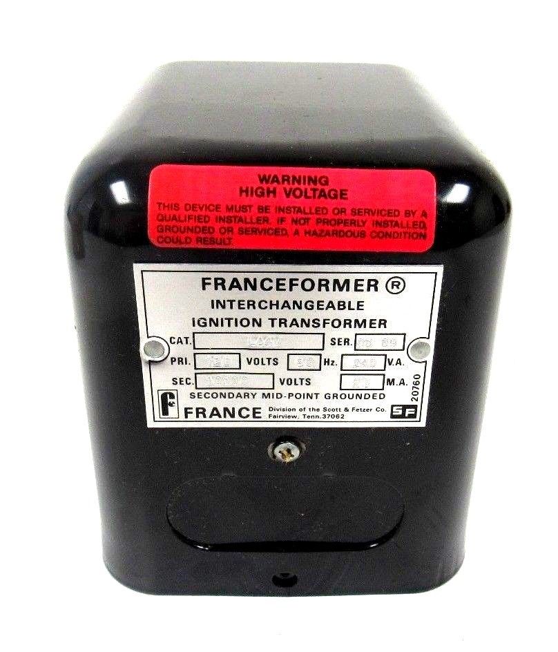 NEW FRANCE LA4V IGNITION TRANSFORMER 120V 60HZ 10000V - SB Industrial ...