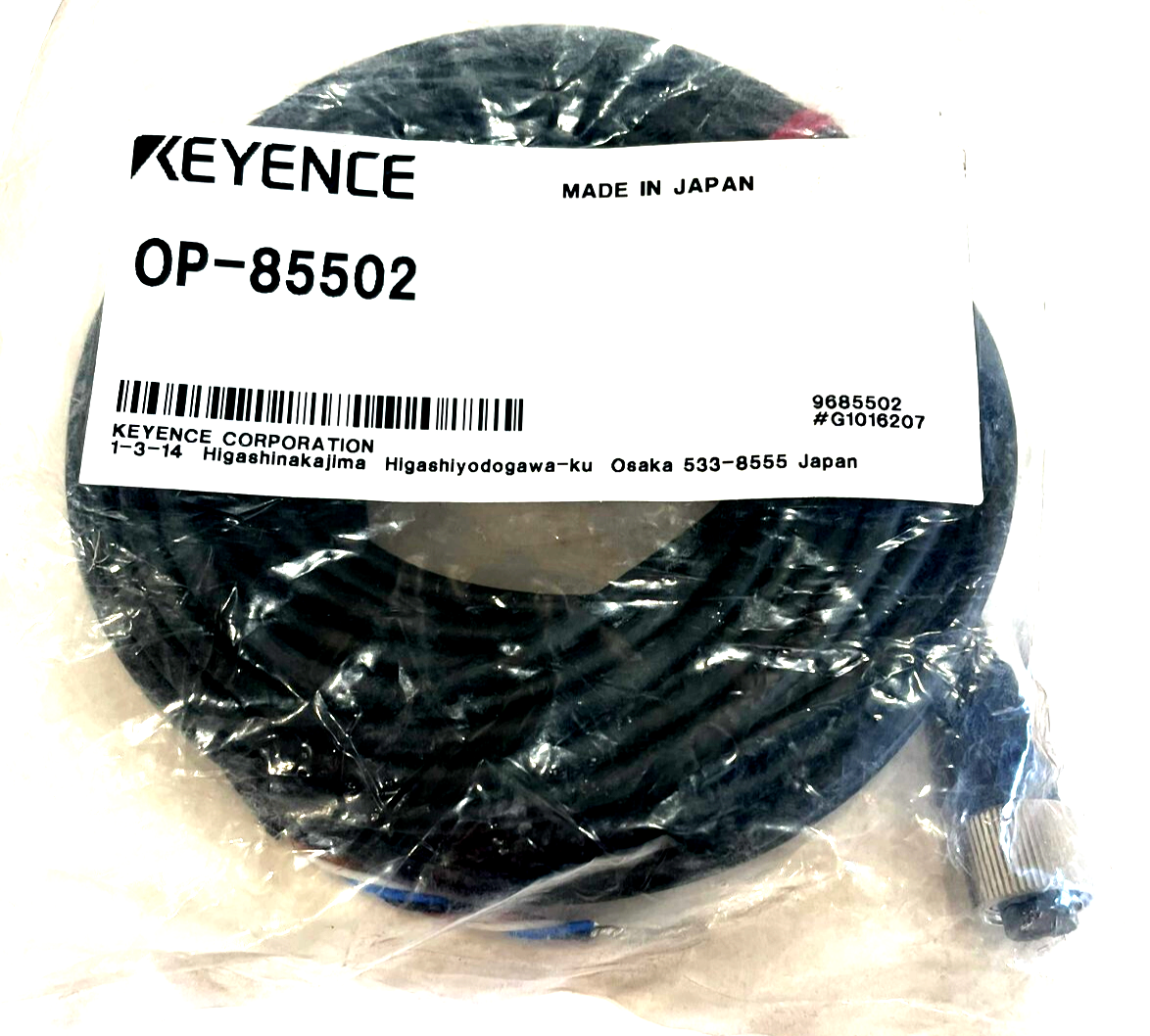 NEW KEYENCE OP-85502 CONNECTOR CABLE CORDSET OP85502 - SB Industrial ...