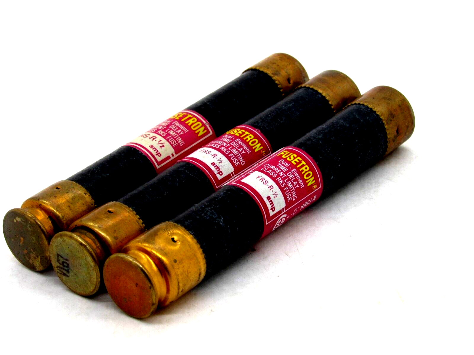 NEW LOT OF 3 FUSETRON FRS-R-1/2 TIME DELAY FUSES FRSR12 - SB Industrial ...