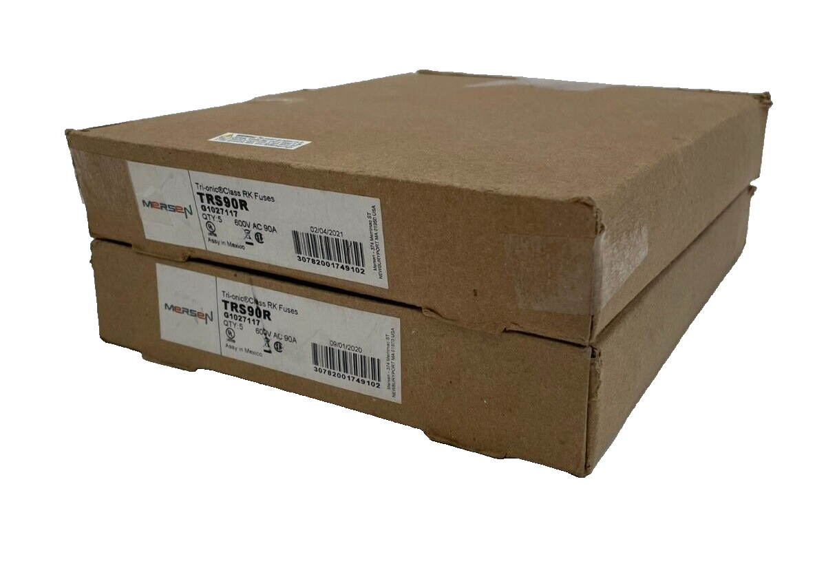 NEW MERSEN TRS90R FUSES 600V AC 90A 2 BOXES OF 5 - SB Industrial Supply ...