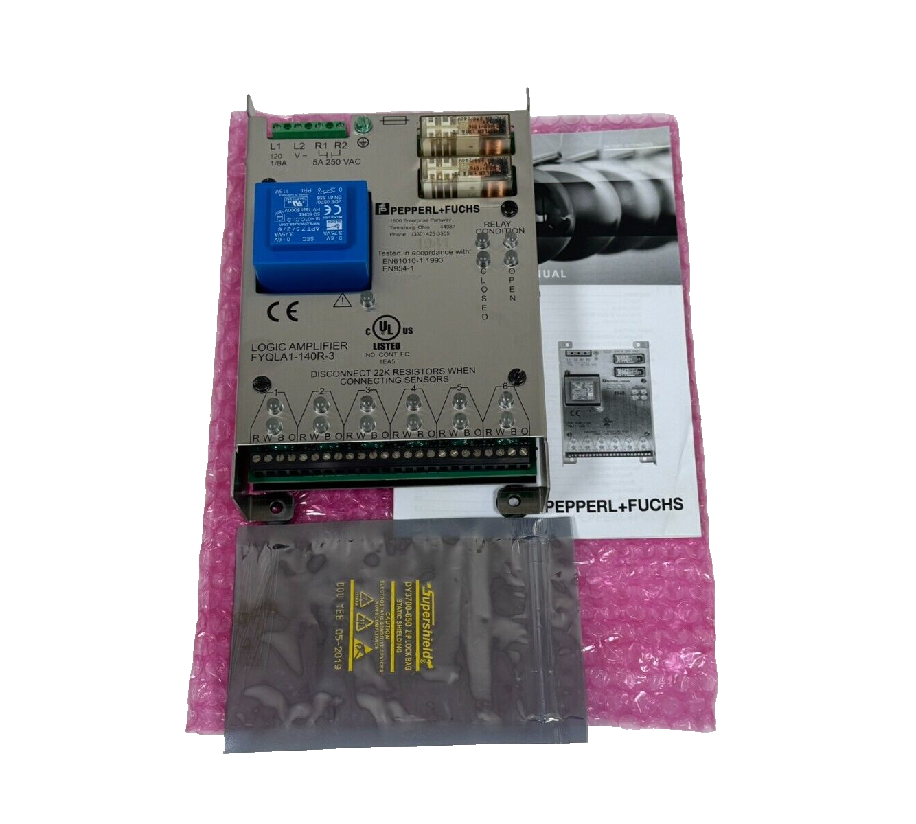 NEW PEPPERL+FUCHS FYQLA1-140R-3 SENSOR LOGIC AMPLIFIER 451024 - SB ...