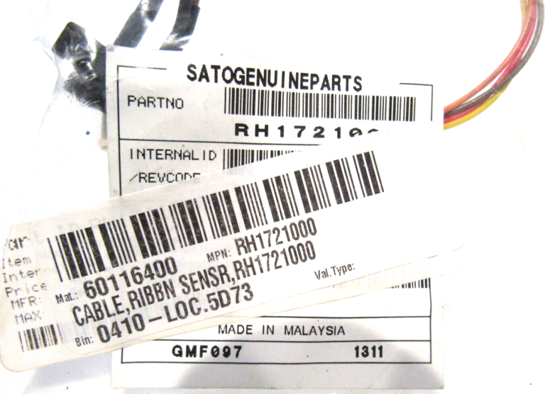 NEW SATO RH1721000 RIBBON SENSOR - SB Industrial Supply, Inc.