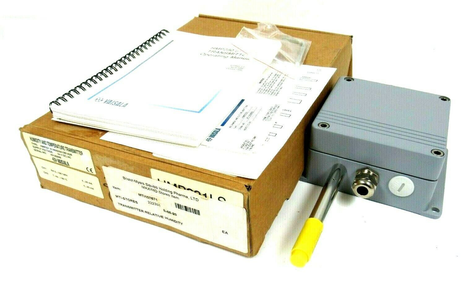NEW VAISALA HMP231A1A0A2AA12B1A3B HUMIDITY AND TEMPERATURE TRANSMITTER - SB Industrial Supply, Inc.