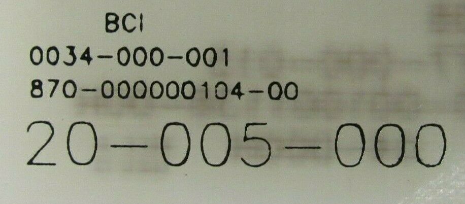 USED BCI 20-005-000 CIRCUIT BOARD 20005000 - SB Industrial Supply, Inc.