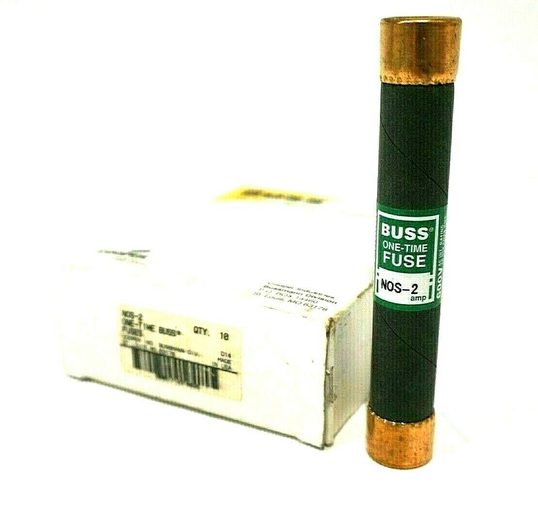 10 NEW BUSSMANN NOS-2 FUSES NOS2 - SB Industrial Supply, Inc.