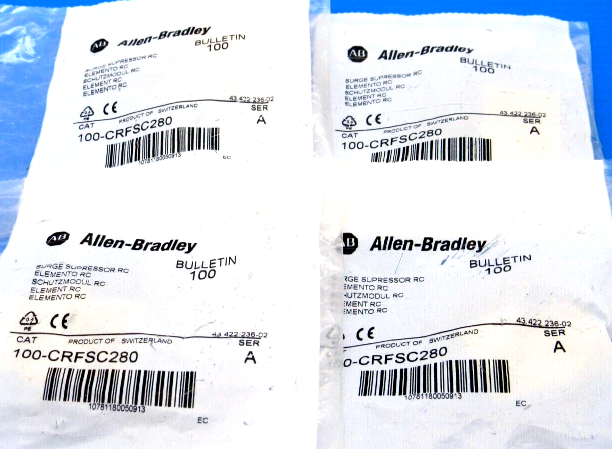 LOT OF 4 ALLLEN BRADLEY 100-CRFSC280 SURGE SUPPRESSOR 100CRFSC280 NEW ...