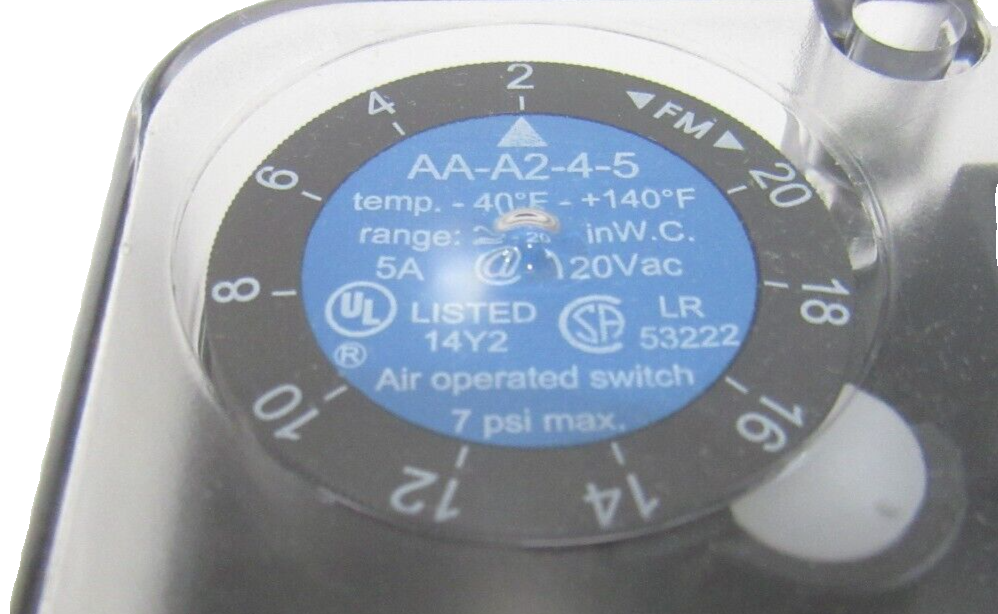 NEW DUNGS AA-A2-4-5 PRESSURE SWITCH 266912 AAA245 - SB Industrial ...