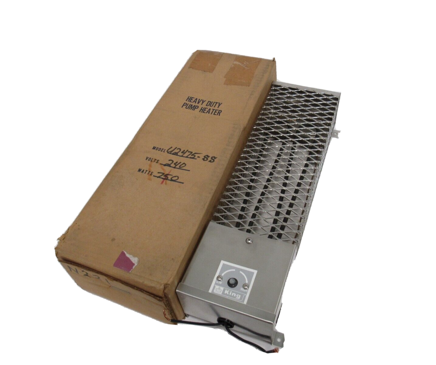 NEW KING ELECTRICAL U2475-SS PUMP HEATER 240V 750W U2475SS - SB ...
