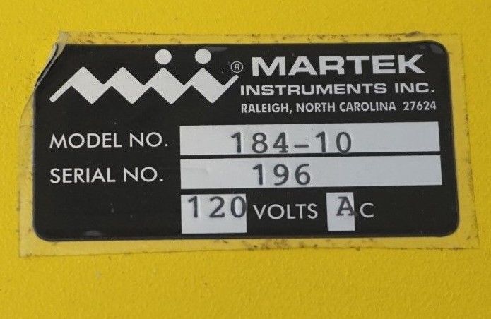 NEW MARTEK 184-10 MARK 24 WATER ANALYZER SYSTEM WITH 180-24, 180-21-1P ...