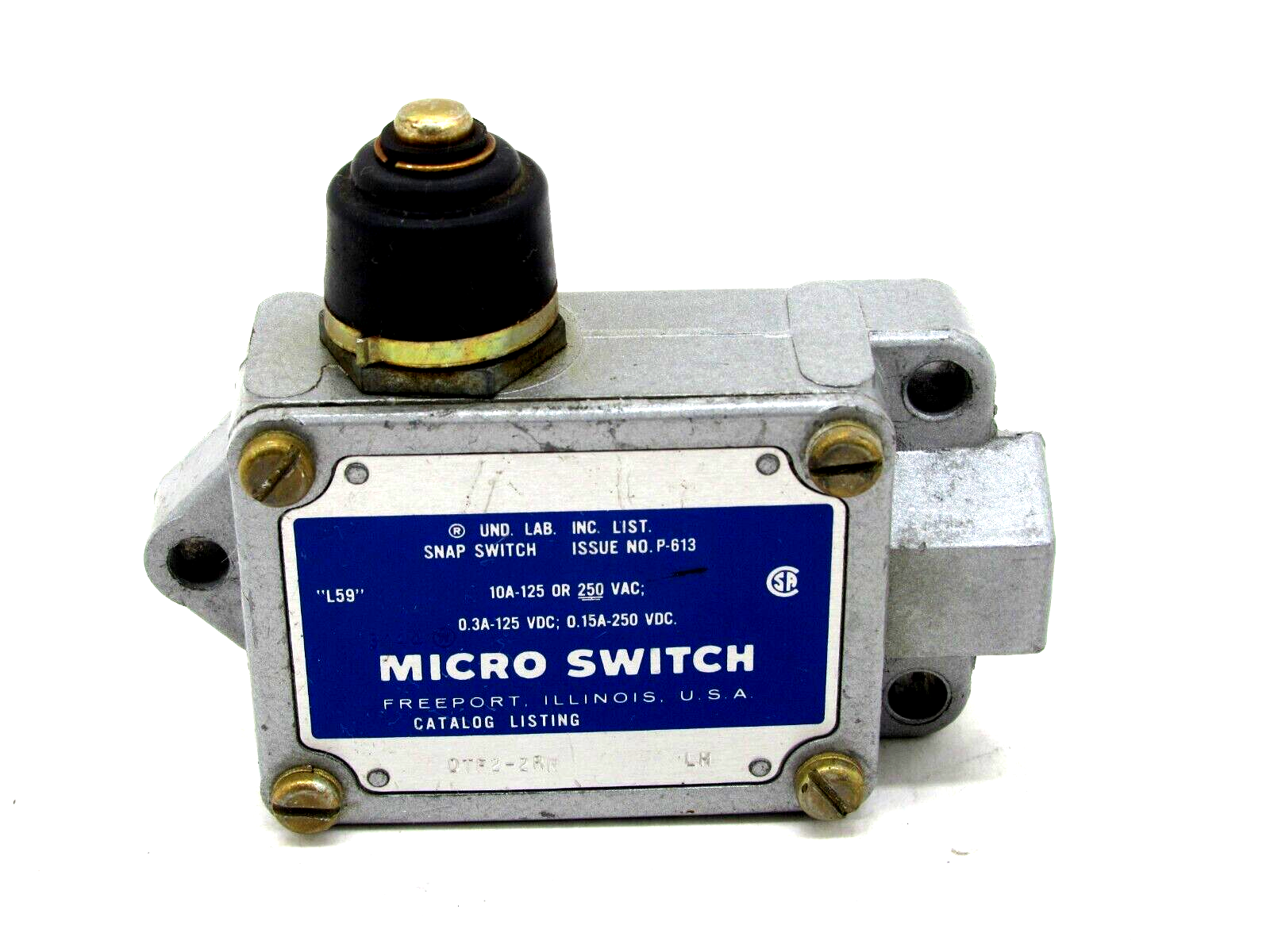NEW MICRO SWITCH DTF2-2RN MICRO SWITCH DTF22RN - SB Industrial Supply, Inc.