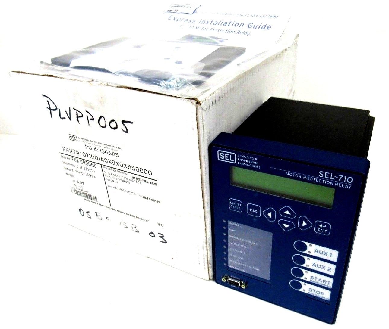 NEW SCHWEITZER SEL-710 MOTOR PROTECTION RELAY 071001A0X9X0X850000 - SB ...