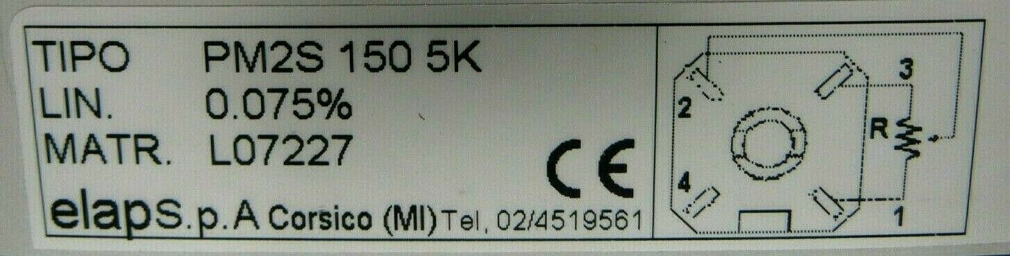 USED ELAP PM2S-150-5K LINEAR POTENTIOMETER PM2S1505K - SB Industrial ...