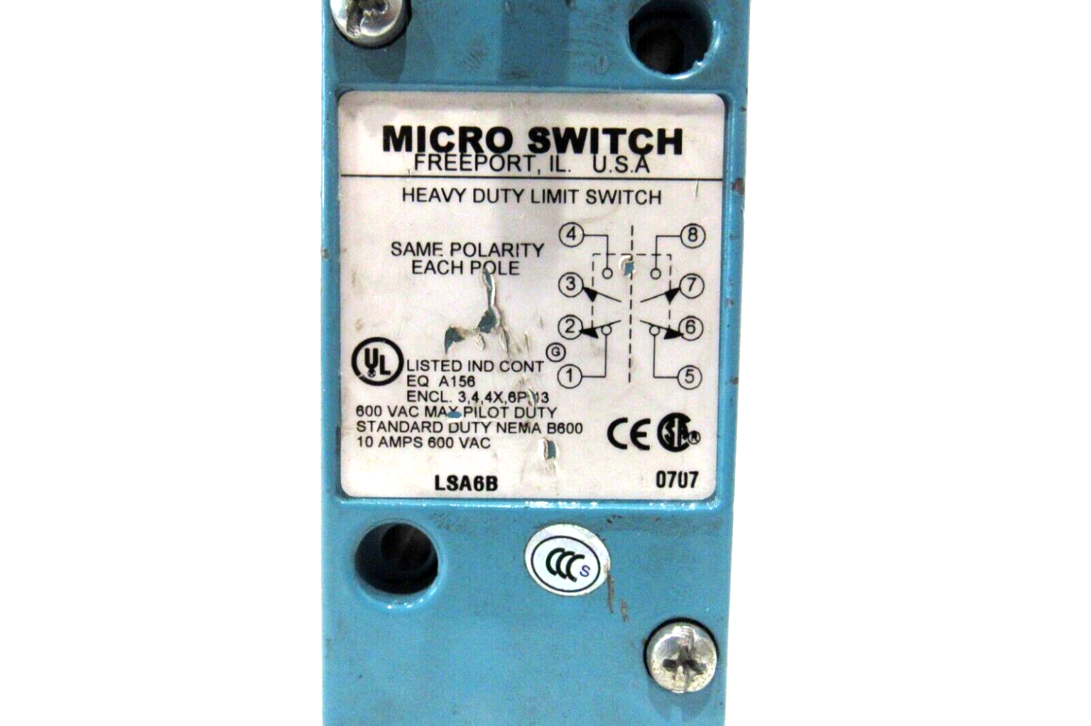 USED HONEYWELL MICROSWITCH LSA6B LIMIT SWITCH - SB Industrial Supply, Inc.