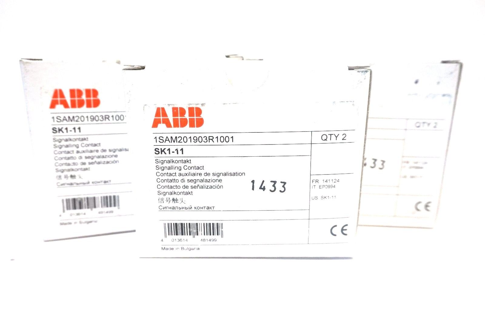 6 NEW ABB 1SAM201903R1001 SIGNALING CONTACTS SK1-11 - SB Industrial ...