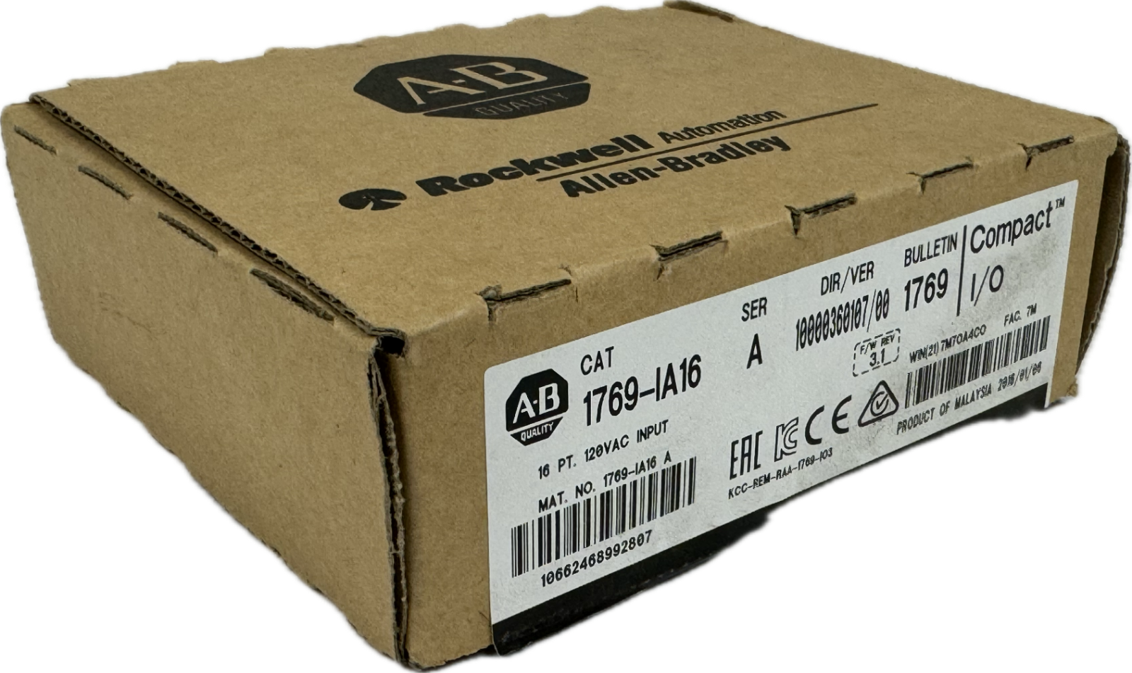 ALLEN BRADLEY 1769-IA16 COMPACTLOGIX INPUT MODULE SER. A NEW SURPLUS ...