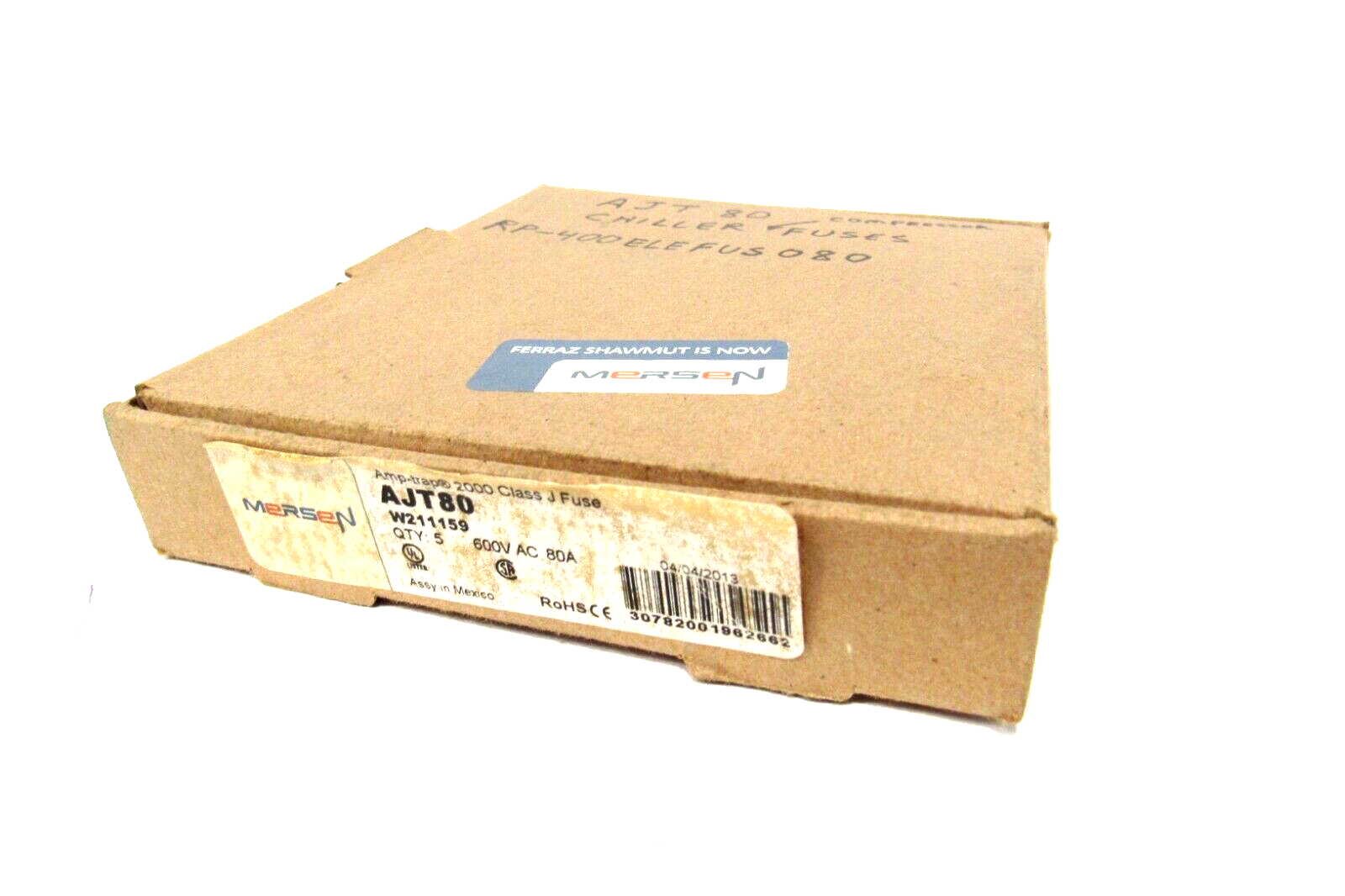 LOT OF 3 NEW MERSEN AJT80 FUSES - SB Industrial Supply, Inc.