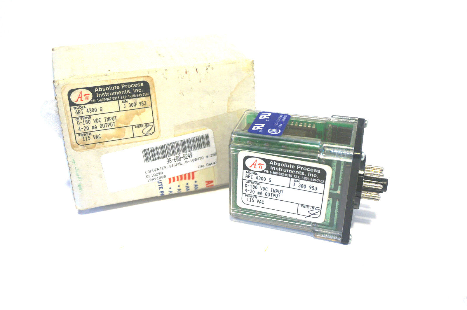 NEW ABSOLUTE PROCESS INSTRUMENTS API-4300-G TRANSMITTER API4300G - SB Industrial Supply, Inc.