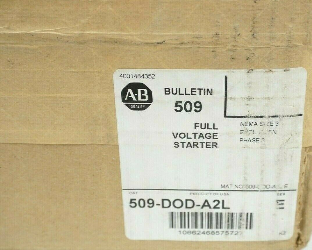 NEW ALLEN BRADLEY 509-DOD-A2L 120V FULL VOLTAGE STARTER 509DODA2L SIZE ...