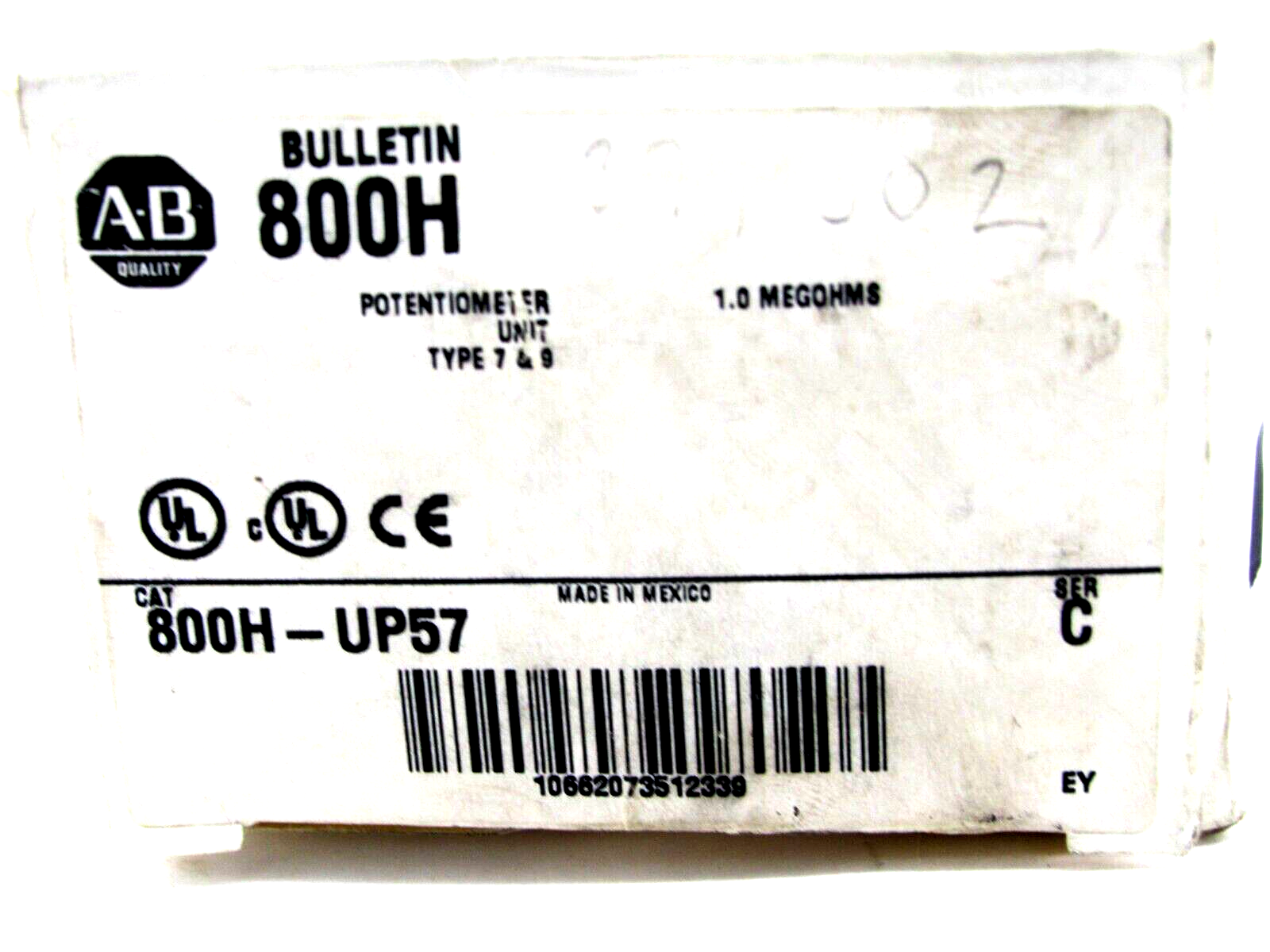 NEW ALLEN BRADLEY 800H-UP57 POTENTIOMETER 800HUP57 - SB Industrial ...