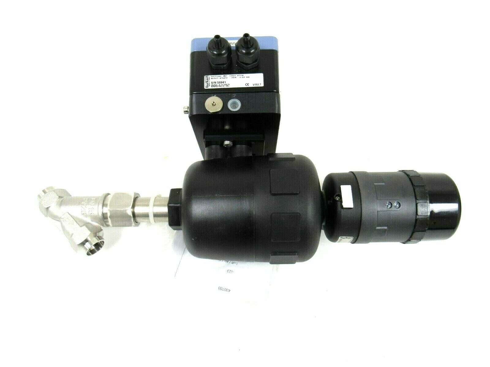 NEW BURKERT 2632-A-2-15 VALVE AND 1067 POSITIONER 0-EE-VA-SA42-C ...