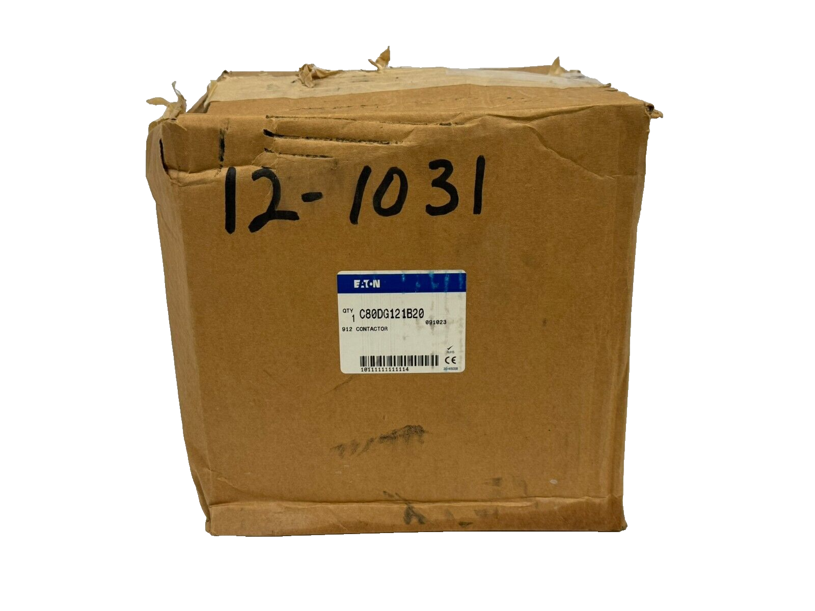 NEW EATON C80DG121B20 NEMA SIZE 2 DC 912 CONTACTOR 600VDC W/ 1549-1 ...