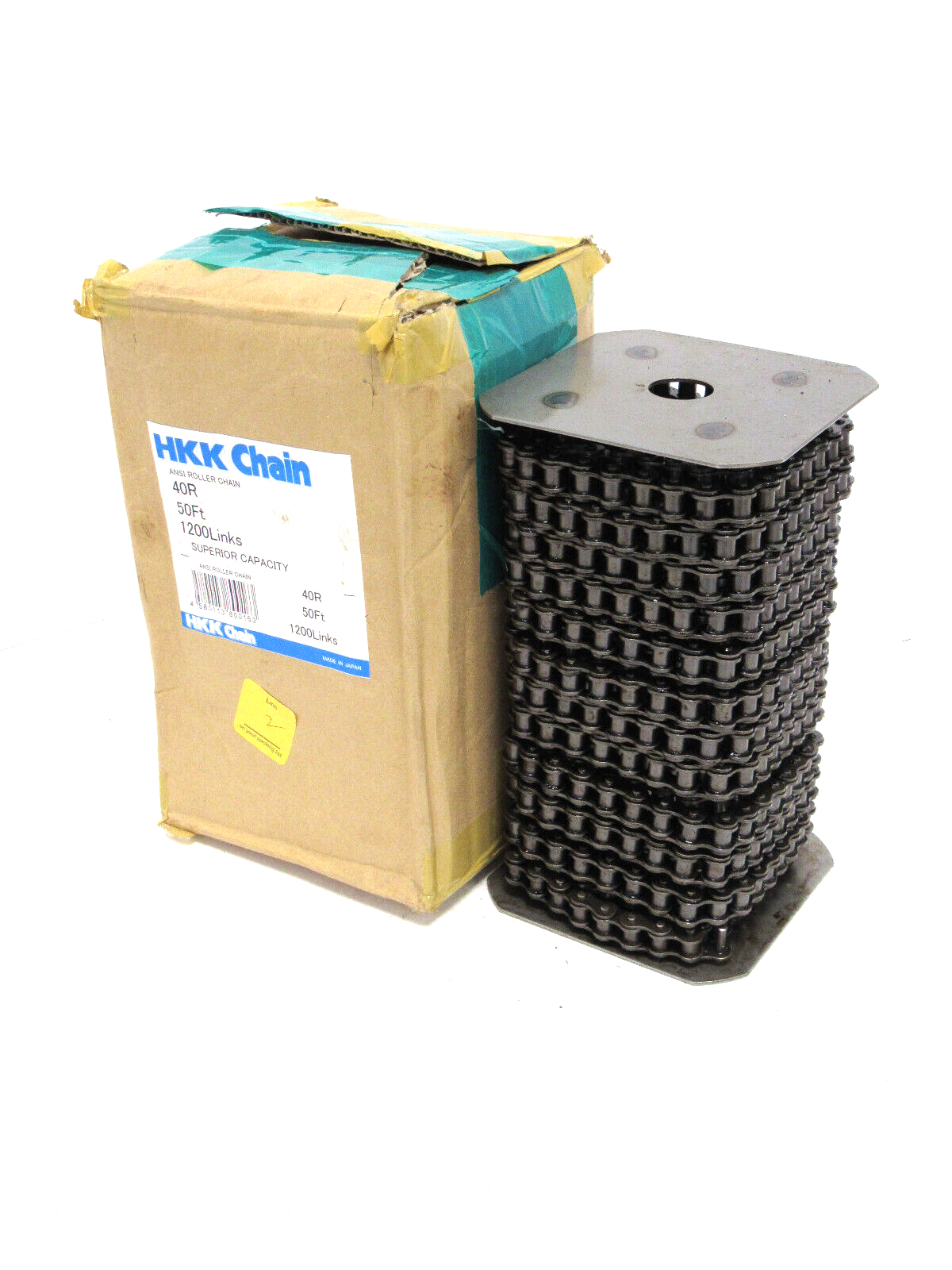 NEW HKK CHAIN 40R ROLLER CHAIN 50' 1200 LINKS - SB Industrial Supply, Inc.