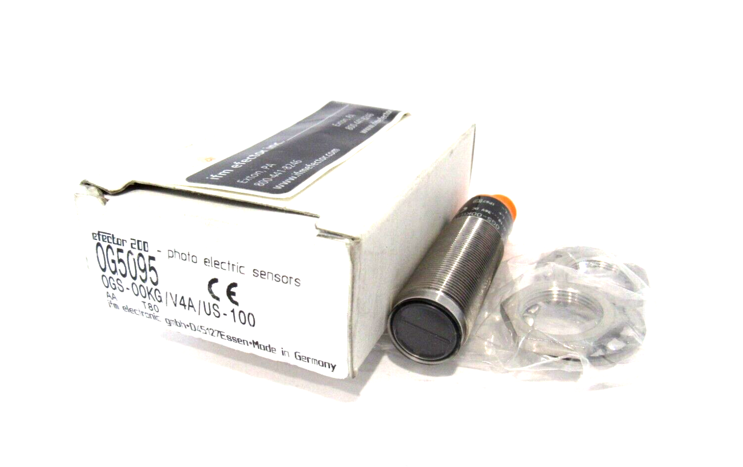 NEW IFM EFECTOR OGS-OOKG/V4A/US-100 THROUGH BEAM SENSOR OG5095 - SB ...