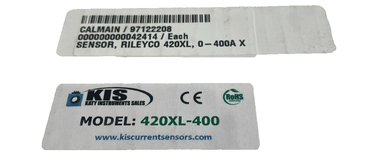NEW KATY INSTRUMENTS 420XL-400 CURRENT SENSOR 50/60HZ 420XL400 - SB ...