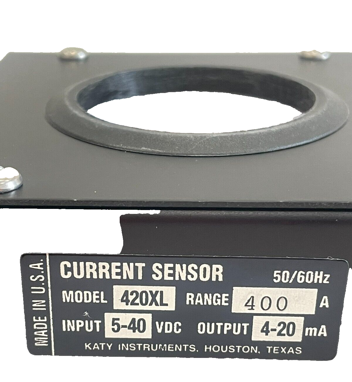 NEW KATY INSTRUMENTS 420XL-400 CURRENT SENSOR 50/60HZ 420XL400 - SB ...